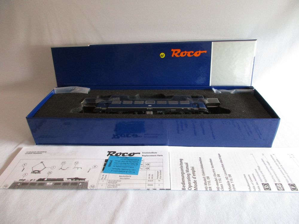 Roco HO/GS 73074 E-Lok DB blau in OVP (95) (Gebraucht) in Reiden für ...