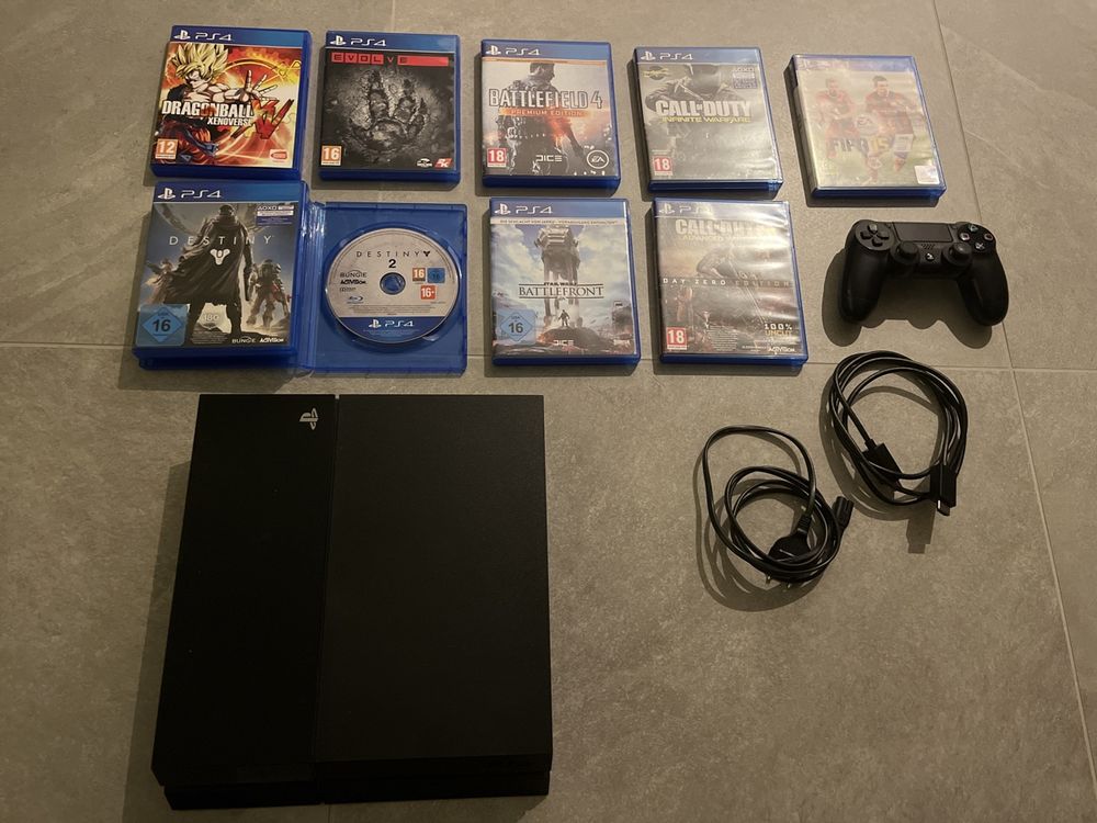 PS4 mit 9 Games | Kaufen auf Ricardo
