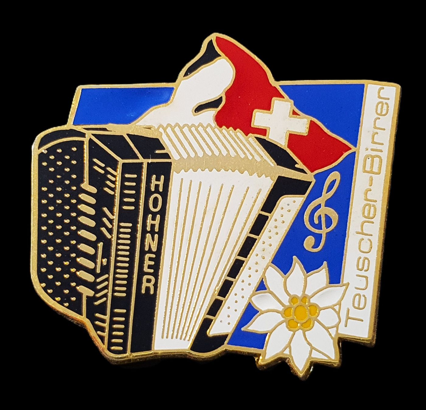 Y537 - Pin Handorgel Matterhorn Edelweiss Teuscher Birrer (Gebraucht) in Reinach BL für CHF 3 ...