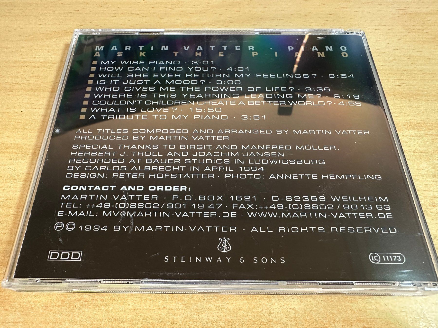 G2 Martin Vatter – Ask The Piano (Gebraucht) in Rikon im Tösstal für ...