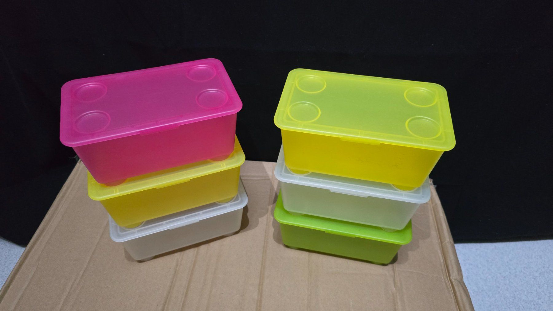 6 farbige Ikea Glis Box mit Deckel / LEGO Style (Gebraucht) in Thalwil ...