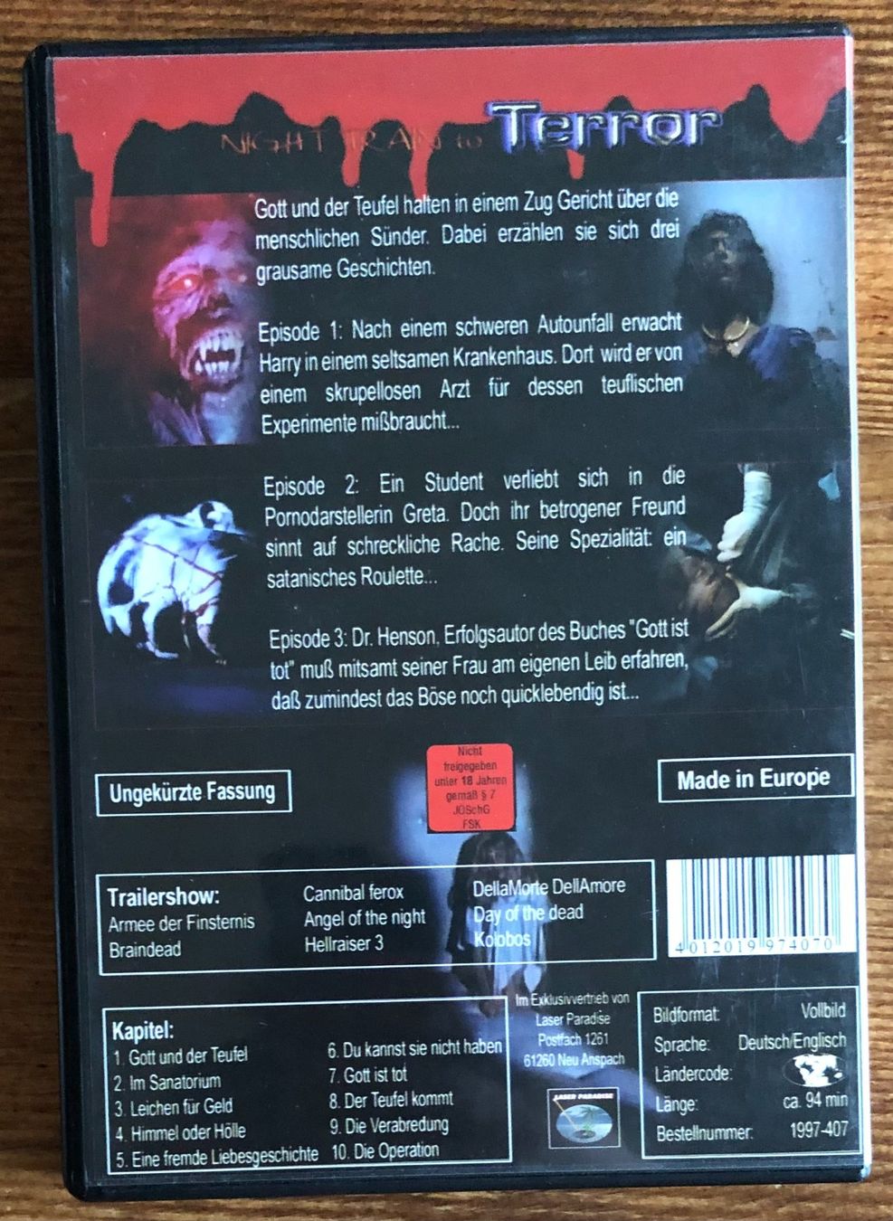 Night Train to Terror - Tom McGowan DVD, Horror, Trash (Gebraucht) in ...
