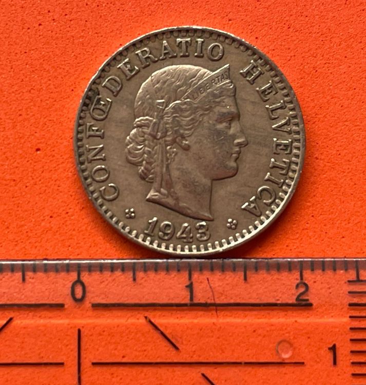 'Historisches Symbol der Neutralität': 20 Rappen von 1943 | Kaufen auf ...
