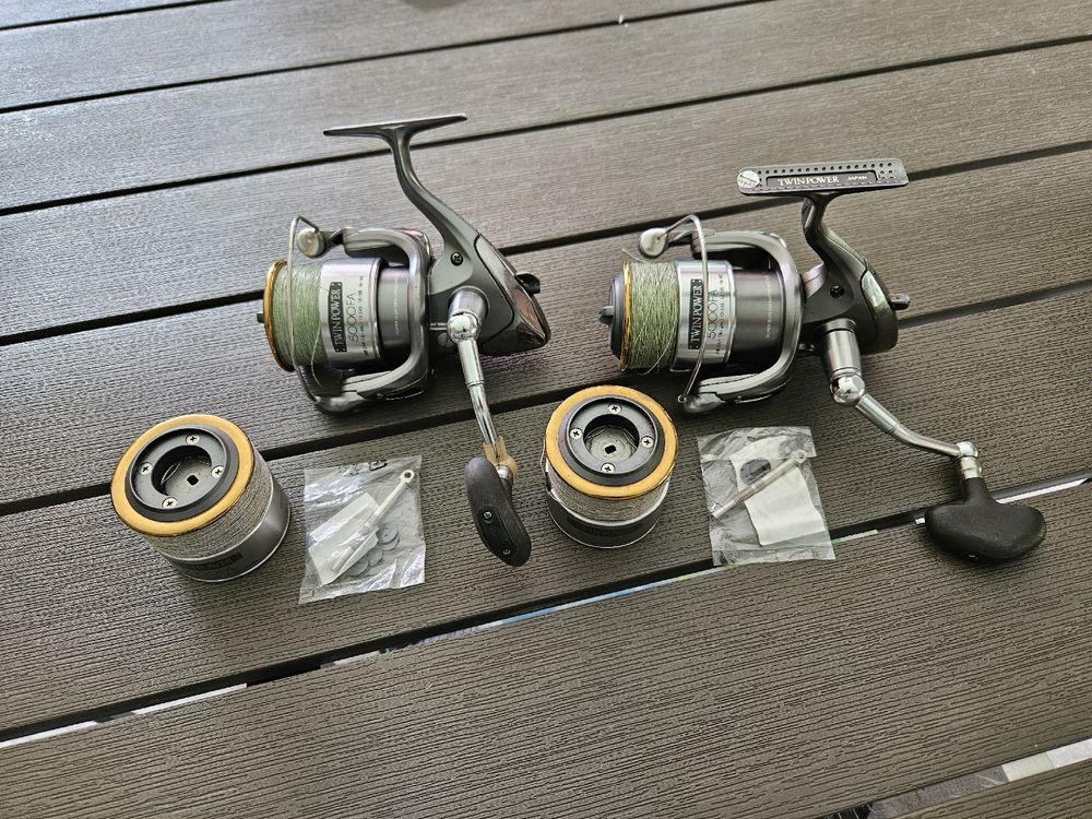 2 Stk. Shimano Twin Power 5000 FA Angelrollen, Top Zustand! (Gebraucht ...