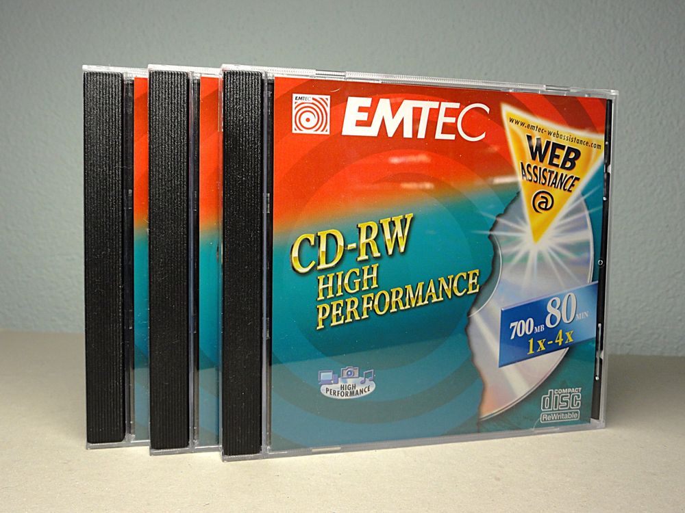 EMTEC / 3 CD-RW High Performance, NEU (Neu (gemäss Beschreibung)) in ...