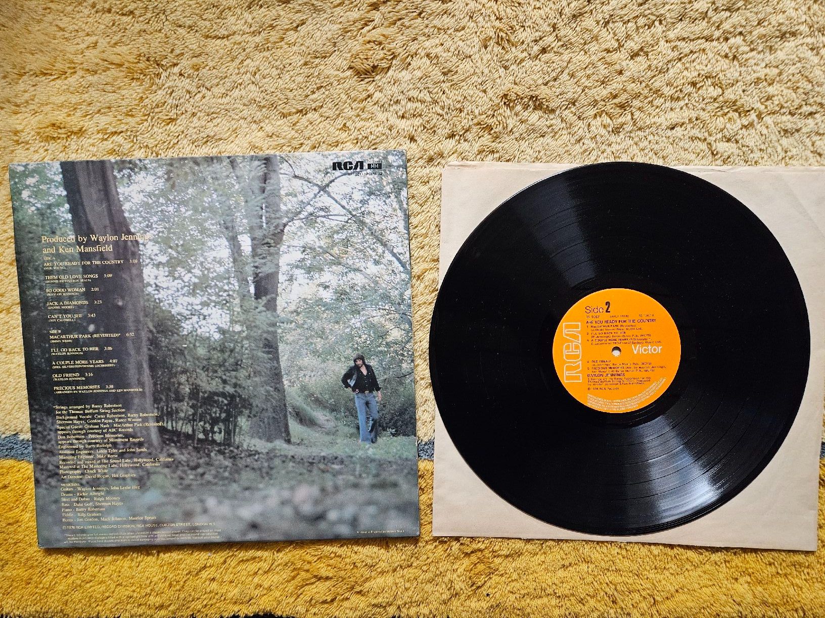 Waylon Jennings Schallplatte Lp-Are you ready f. the country (Neu ...