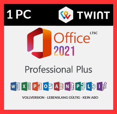 MS Office Professional Plus 2021 Vollversion LTSC TWINT! (Gebraucht) in für CHF 10.95 – mit ...