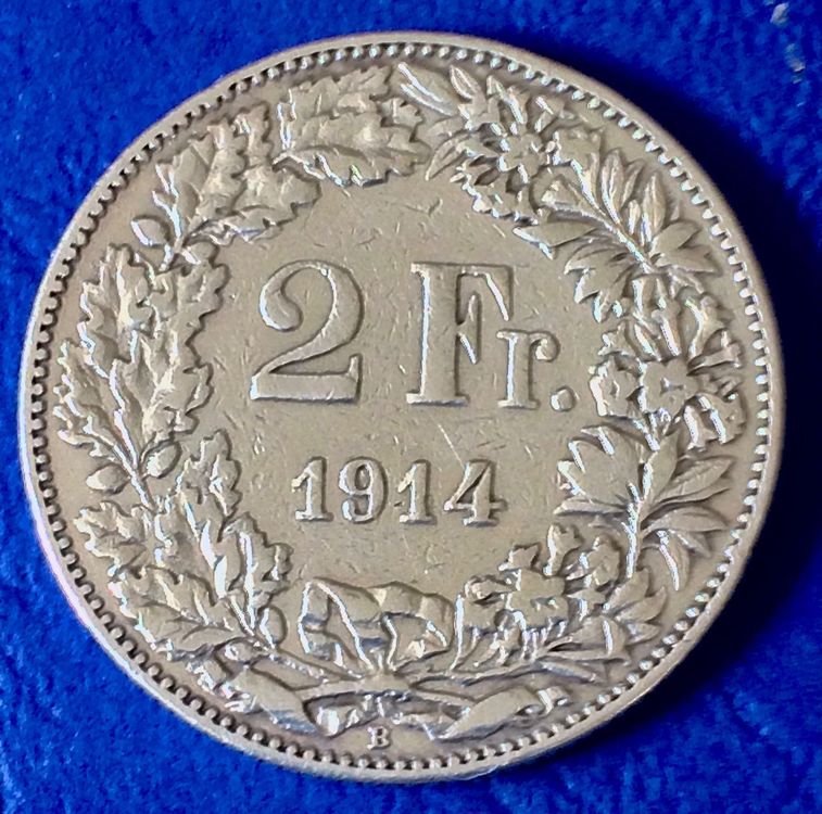 2 Franken silber 1914 ss-vz | Kaufen auf Ricardo