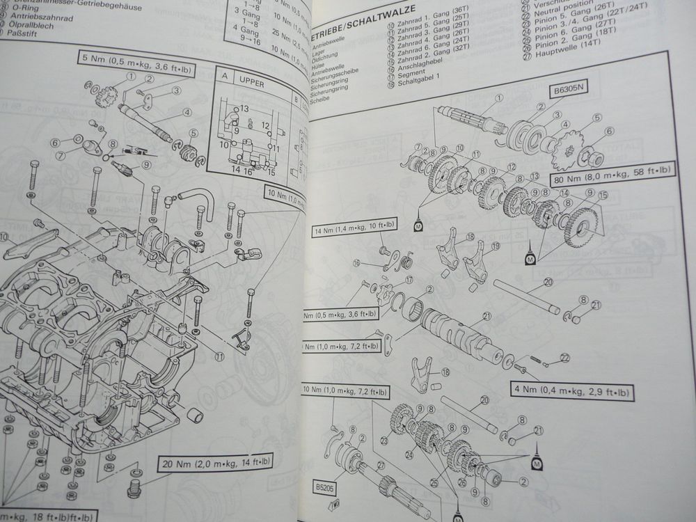 YAMAHA RDLC 350 YPVS WERKSTATTANLEITUNG +TEILELISTE 1984-86 (Gebraucht ...
