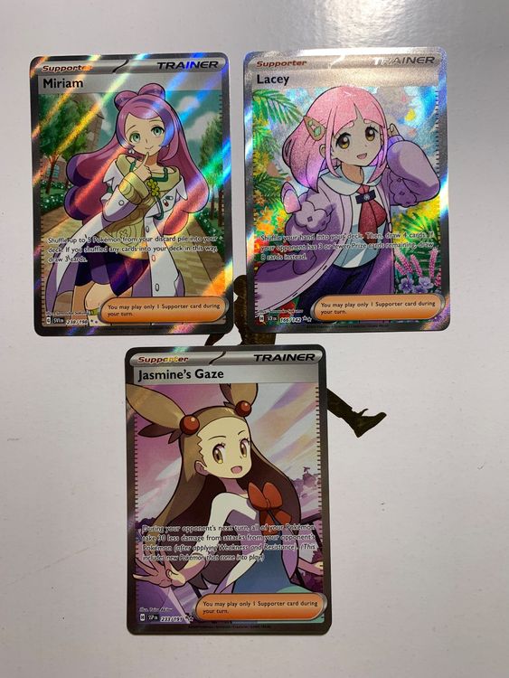 3x Pokémon Karte - Miriam, Lacey & Jasmin's Blick (Gebraucht) in Wettingen für CHF 10 – mit ...