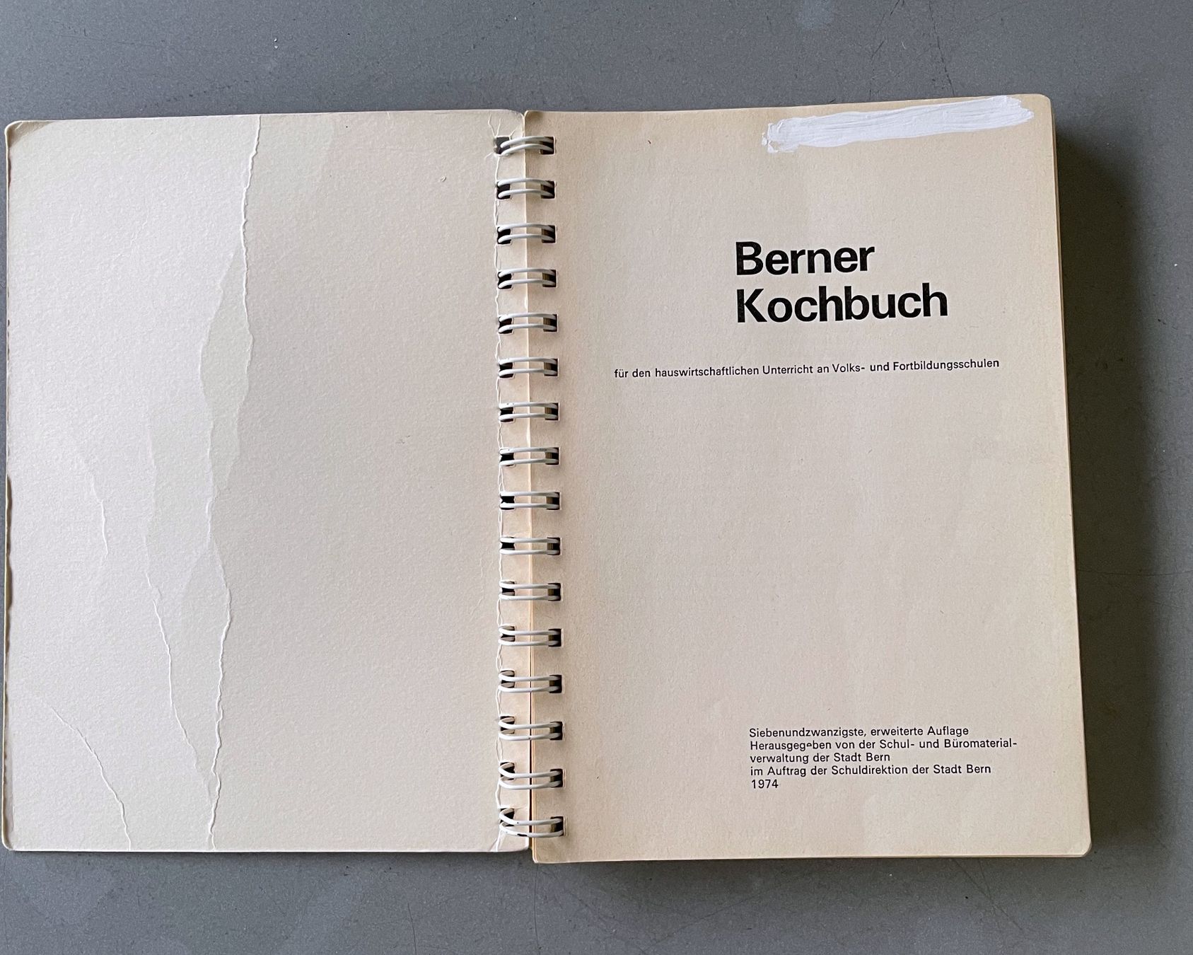 Berner Kochbuch von 1974 gut erhalten (Gebraucht) in Baden für CHF 51 ...