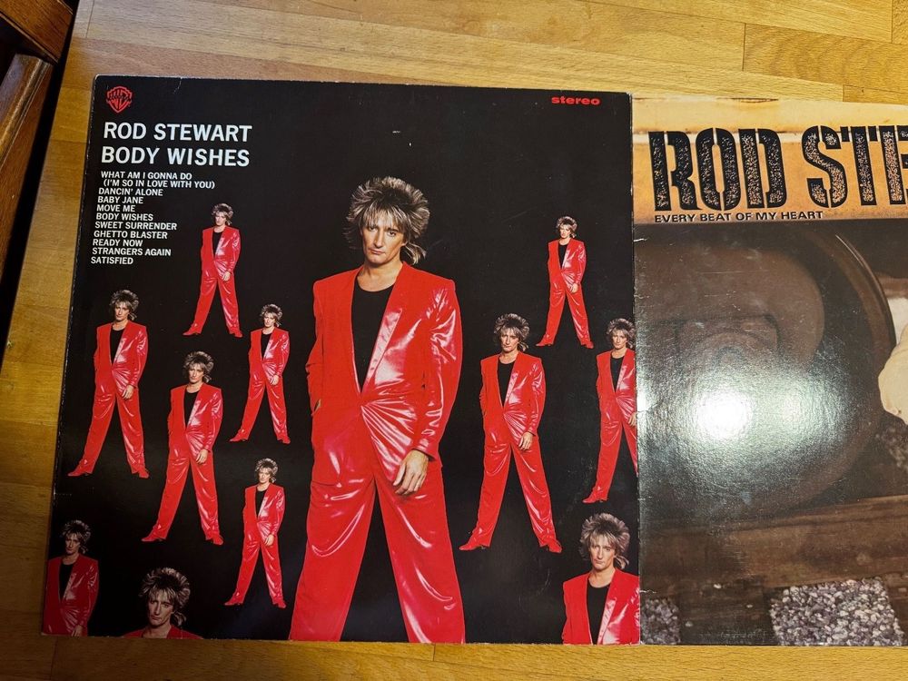 3 x Vinyl ROD STEWART Body Wishes,EveryBeat,GreatestHIts (Gebraucht) in ...