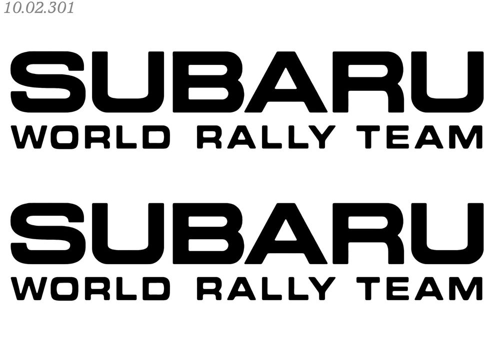 Auto Aufkleber Subaru World Rally Team (Neu und originalverpackt) in ...