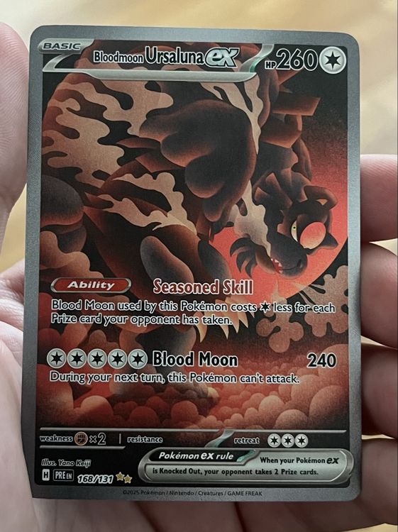 Bloodmoon Ursuluna ex SAR Pokémon Karte (168/131) (Neu und ...