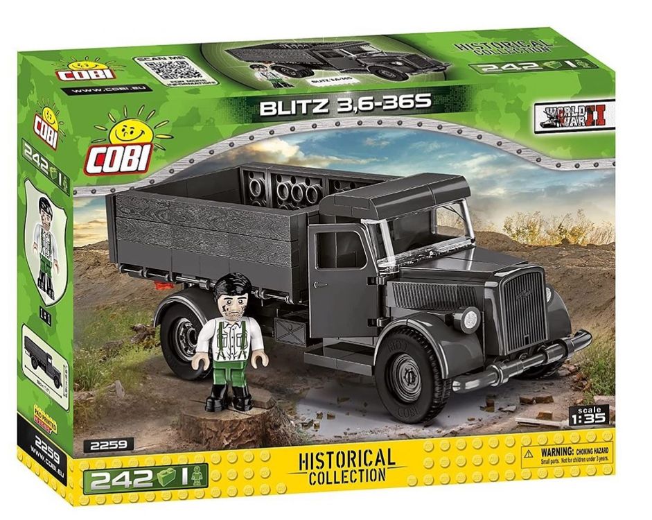 Militär Bausatz - COBI 2259 Opel Blitz 3,6-36 S / 242 pcs. | Kaufen auf ...
