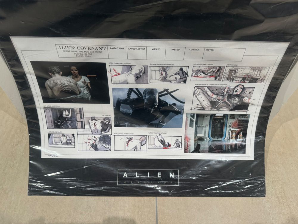 Storyboard Alien Covenant Limitet Edition 400 Stück (Neu und ...