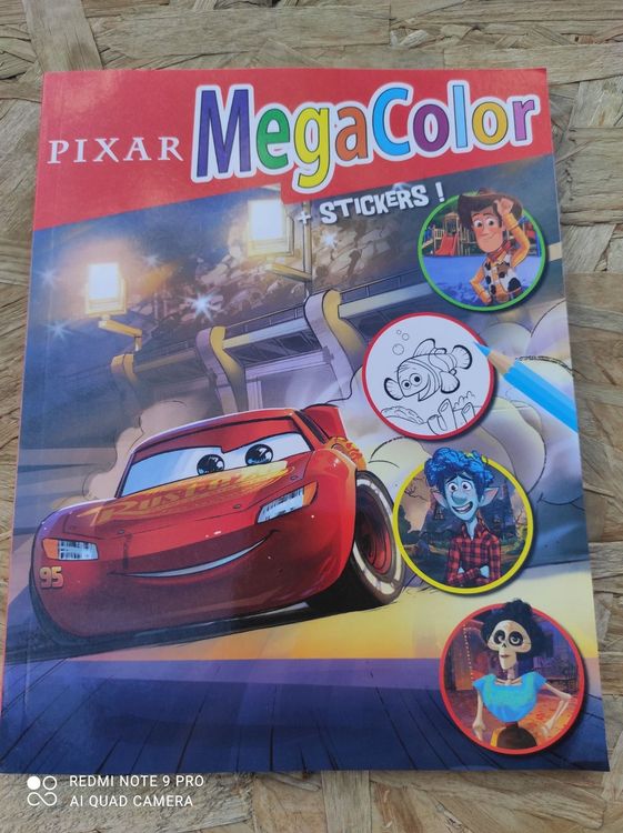 Malbuch mit Stickers Kinder, Pixar (Cars, Coco..) (Neu und ...
