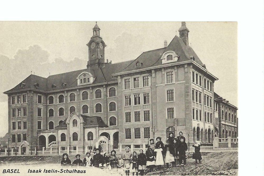 BASEL Isaak Iselin-Schulhaus, mit Kindern und Lehrerinnen | Kaufen auf Ricardo
