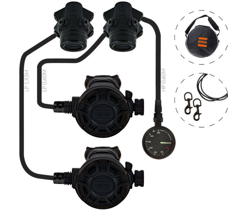 Tecline Military Line V1 ICE Tec2 Atemregler-Set (Gebraucht) in ...