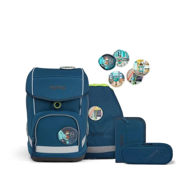 5-tlg. Ergobag Cubo Set RobotBär / NEU (Neu und originalverpackt) in ...