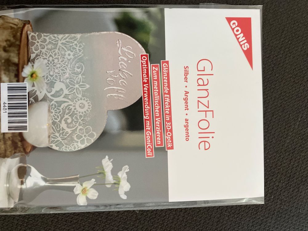 Gonis GlanzFolie silber und EasyStamp Krone | Kaufen auf Ricardo
