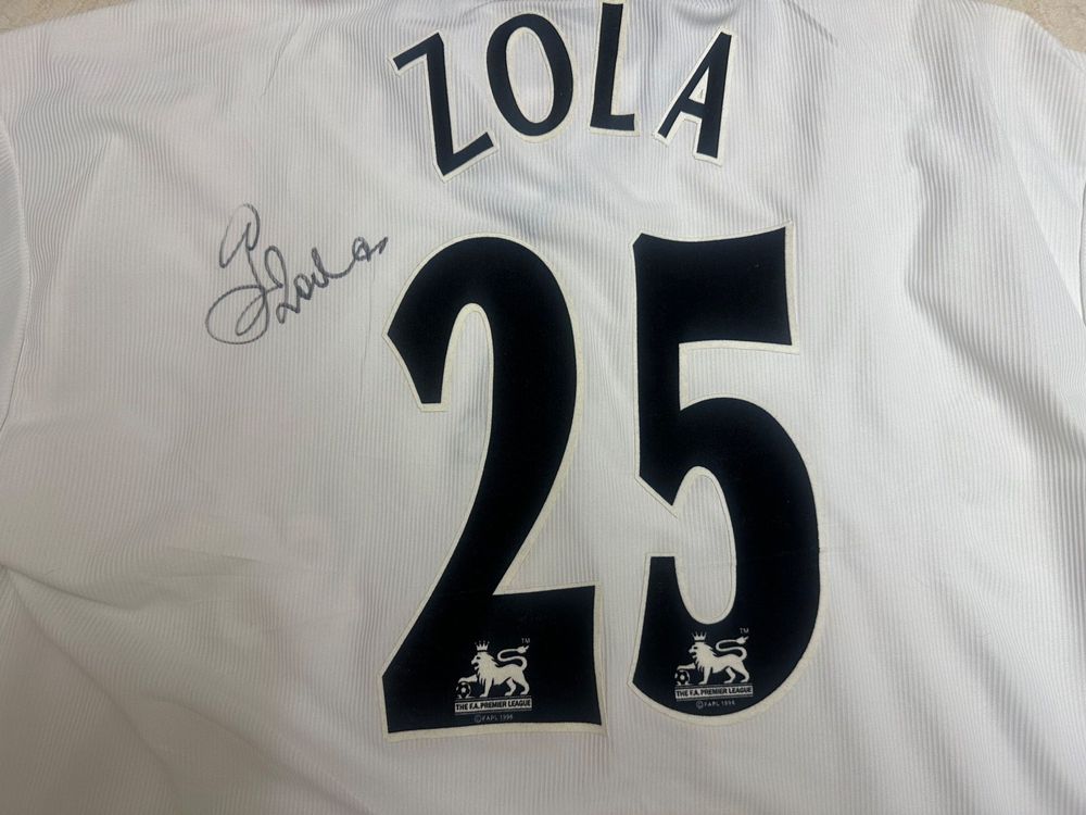 FC Chelsea - Trikot Gianfranco Zola - Originale Unterschrift (Gebraucht ...