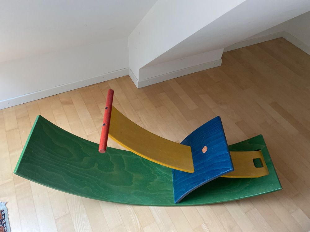 Holz Wippe - buntes Spielvergnügen | Kaufen auf Ricardo