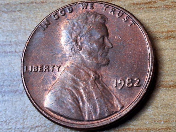 USA - 1 Cent 1982 - Abart, dezentriert! (Gebraucht) in Münchenstein für ...