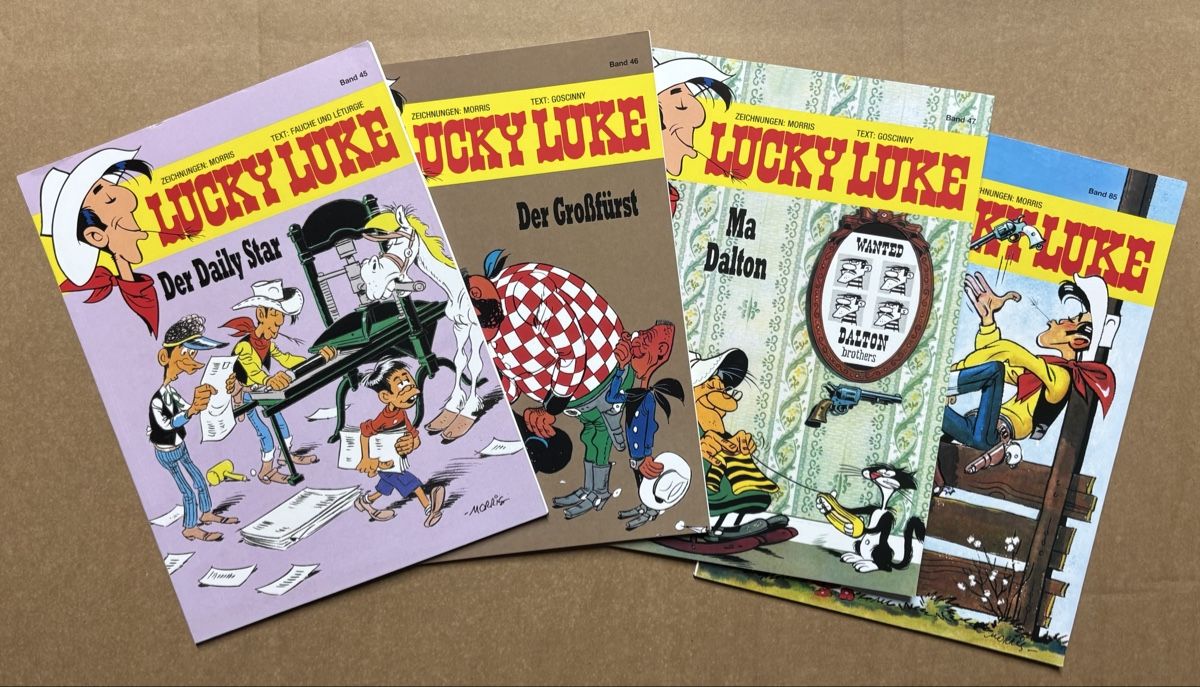 Lucky Luke Comic Sammlung Band 45 46 47 85 Seltene Ausgaben (Gebraucht ...