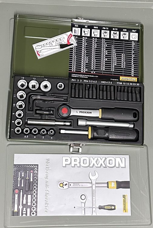 Proxxon Werkzeugkoffer (2 Sets) , 1/4 Zoll, komplett (Gebraucht) in ...
