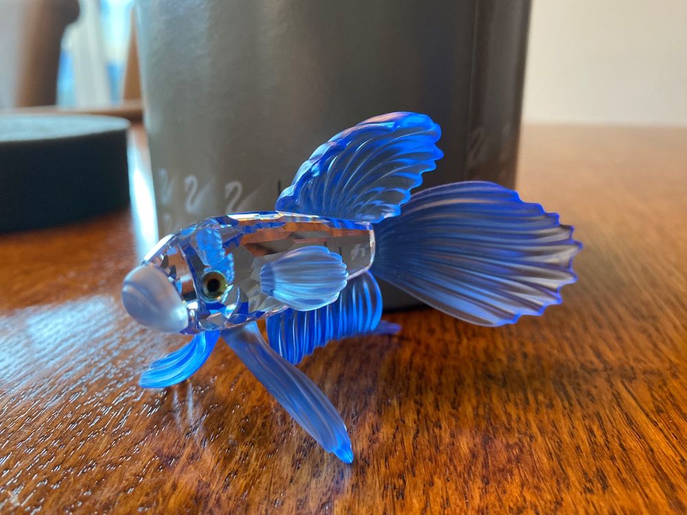 Swarovski Blauer Glasfisch Sammlerstück cm NEU OVP (Neu und ...