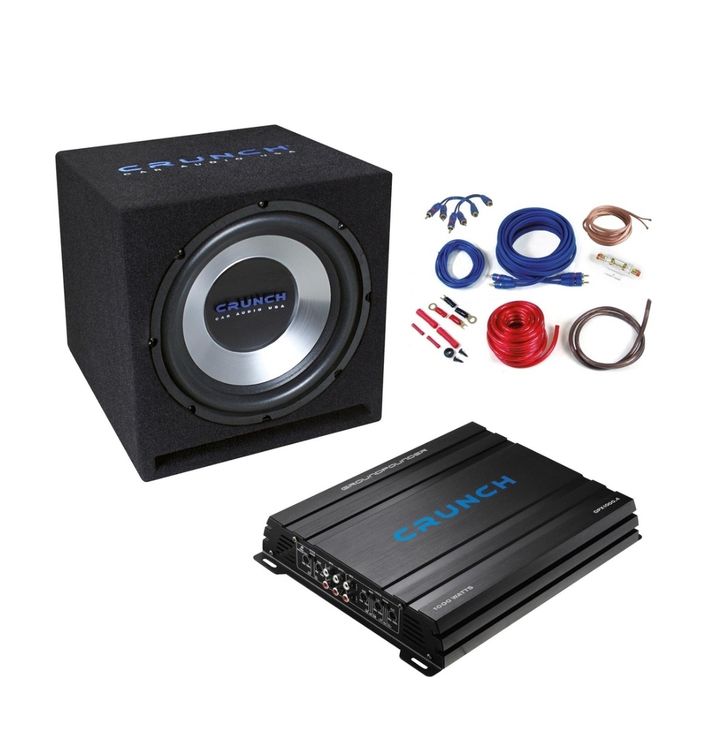 Crunch Audio Subwoofer inkl. Verstärker und Kabel, Basskit (D'occasion ...