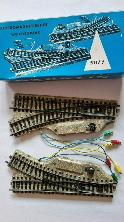 1 Märklin Elektrom. Weichenpaar 5117 in OVP (Gebraucht) in Klingnau für ...