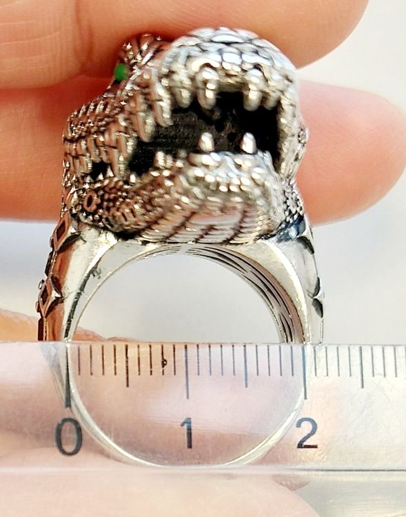 Krokodil Ring Silber 925 (Neu (gemäss Beschreibung)) in Saland für CHF ...
