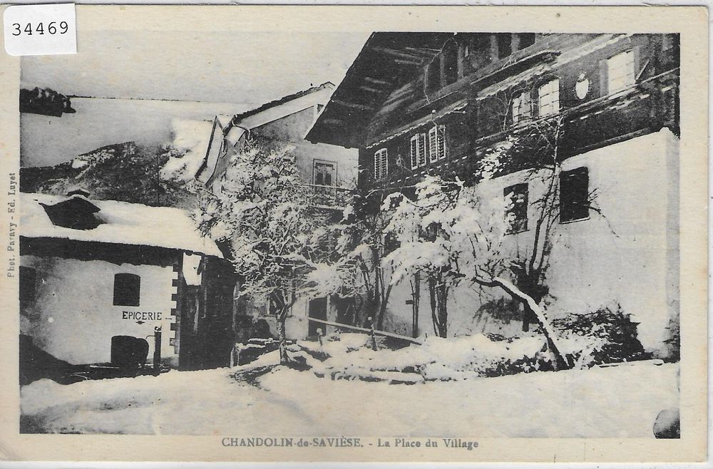 Chandolin-de-Saviese - La Place de Village en hiver (Gebraucht) in Ettingen für CHF 9 – mit ...