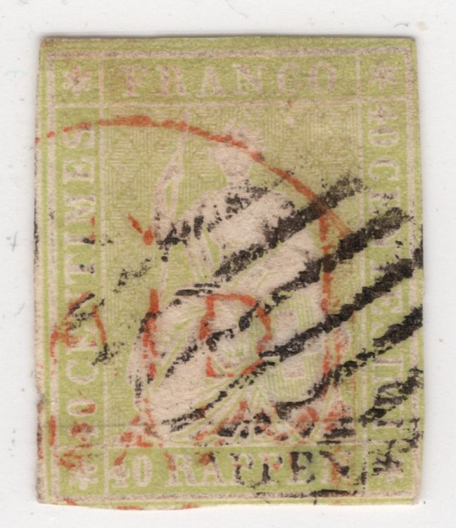 26A.a; mit seltene Doppel-Abstempelung (CH-GBR) Kat.1700CHF+ | Kaufen ...