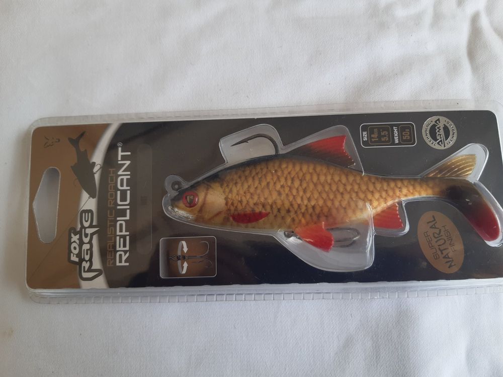 Fox Rage Replicant,Suber Hot Roach,Super Natural ,14cm, 50gr (Neu und ...