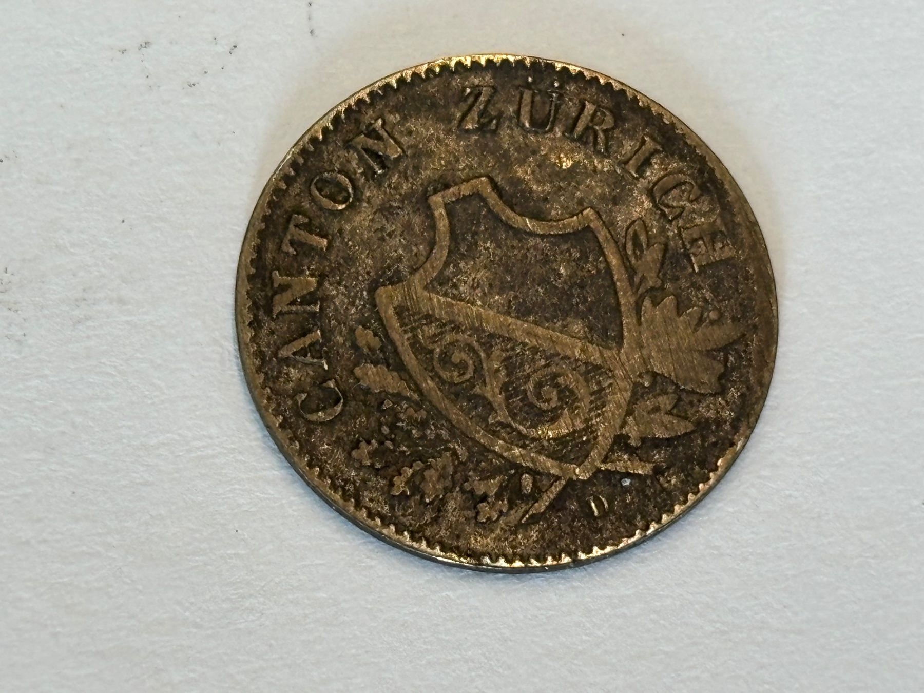 1842 2 Rappen Zürich Kantonalmünze 183 Jahre alt ++ (Gebraucht) in Müswangen für CHF 5 – mit ...