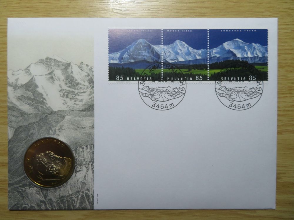 Numisbrief mit 10 Fr. Bimetall Münze Jungfrau (Gebraucht) in Spreitenbach für CHF 13 – mit ...