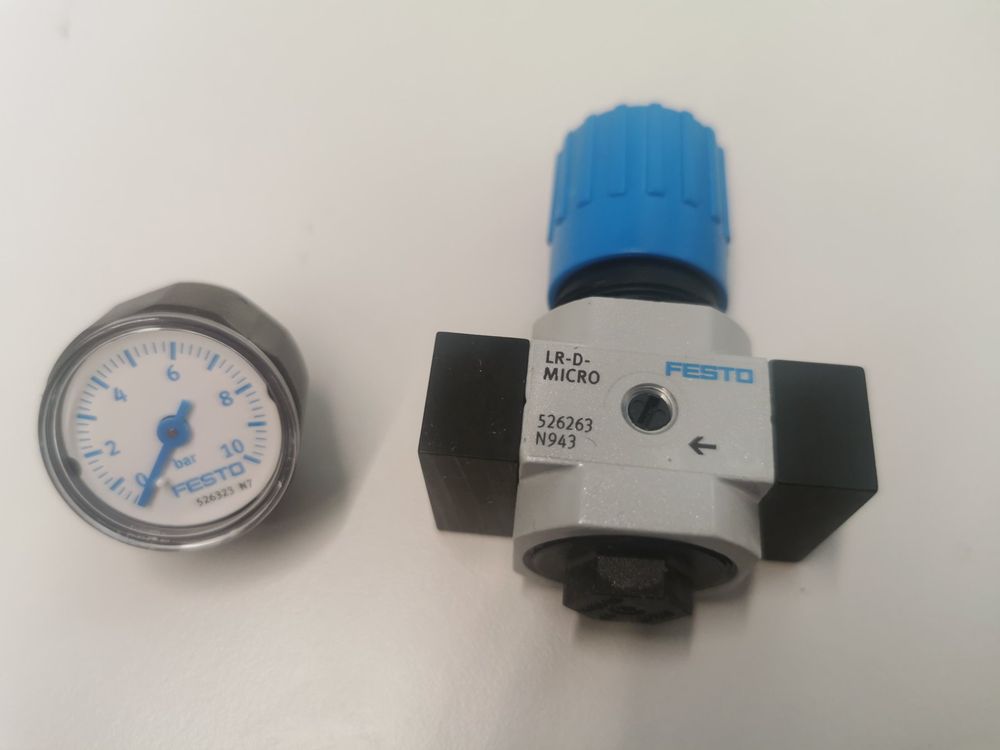 Festo LR-1/8-D-7-MICRO (526263) Druckregelventil inkl. Mano (Neu und originalverpackt) in Linden ...