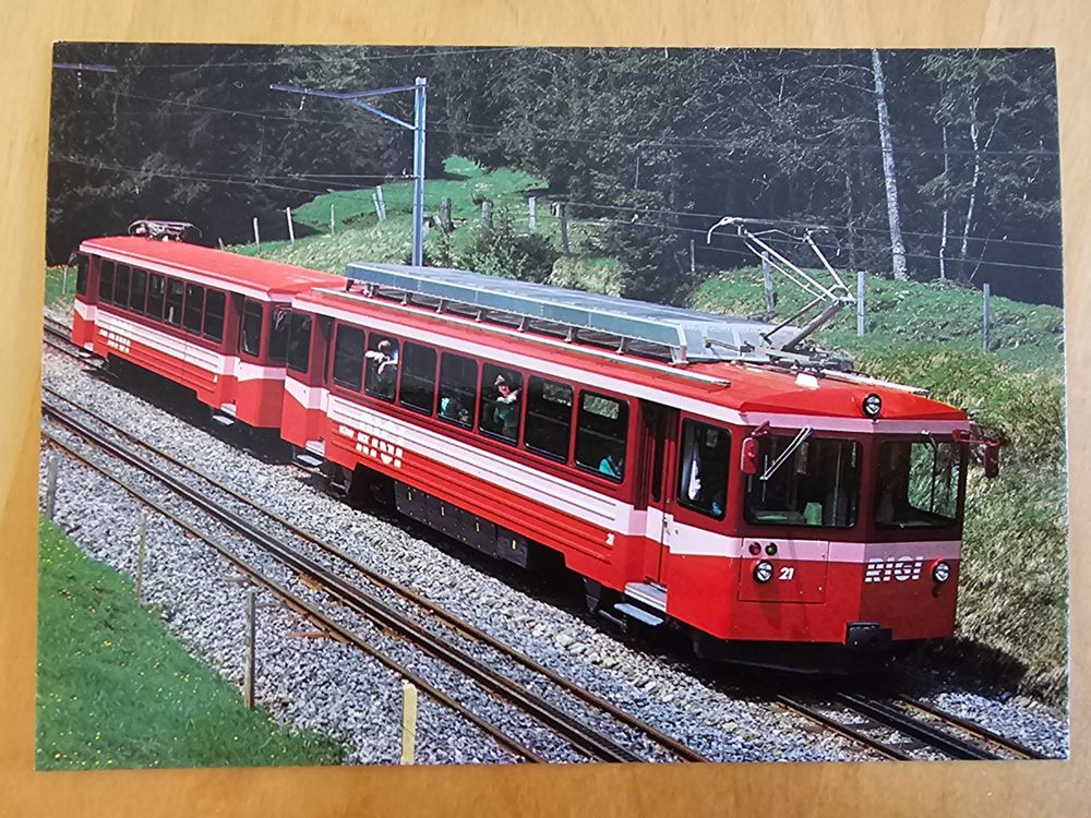 Postkarte Vitznau Rigi Bahn VRB Zahnradtriebwagen Bhe 4/4 21 (Neu (gemäss Beschreibung)) in ...