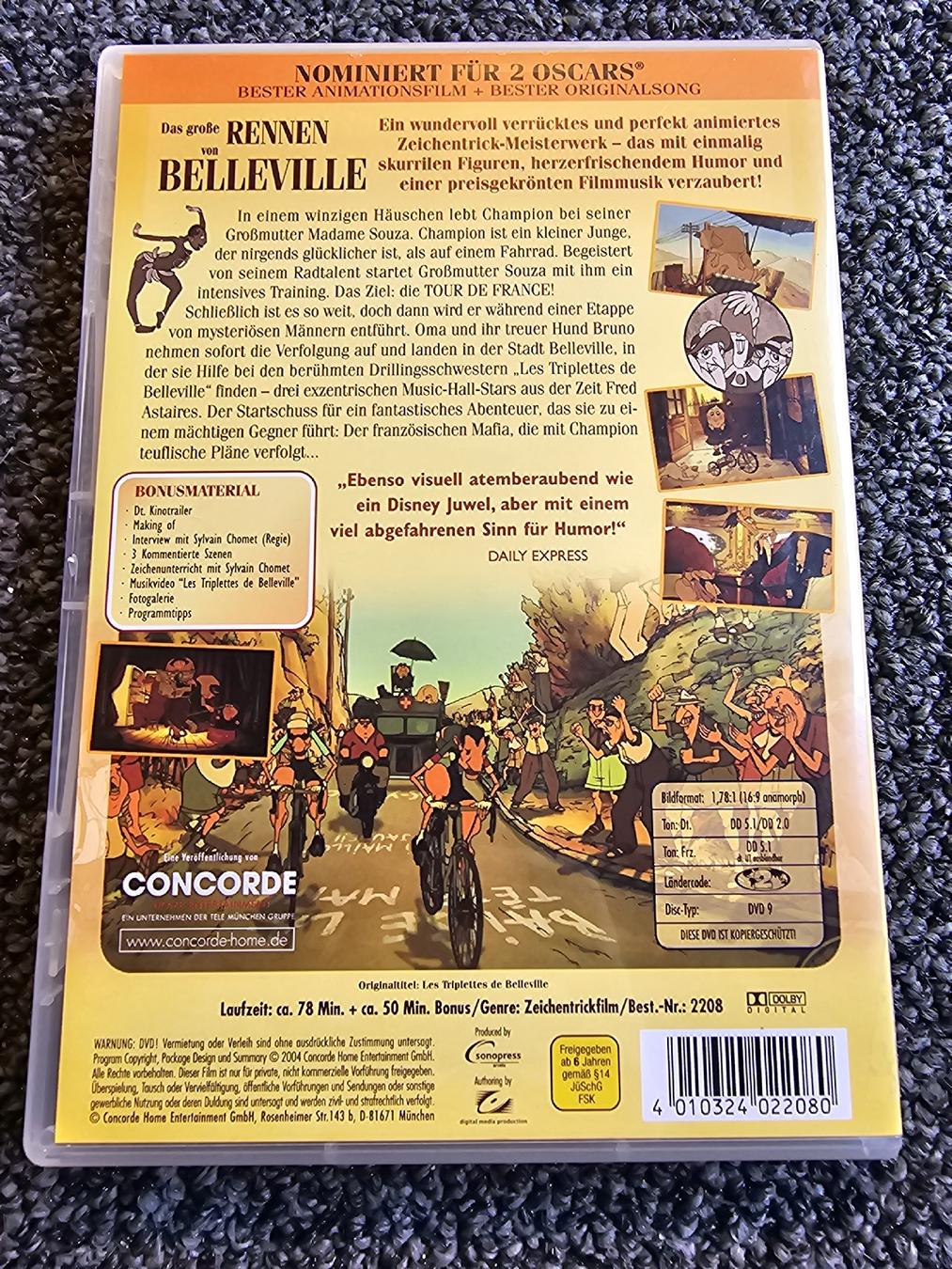DVD: Das grosse Rennen von Belleville (16987) (Gebraucht) in Ruswil für ...
