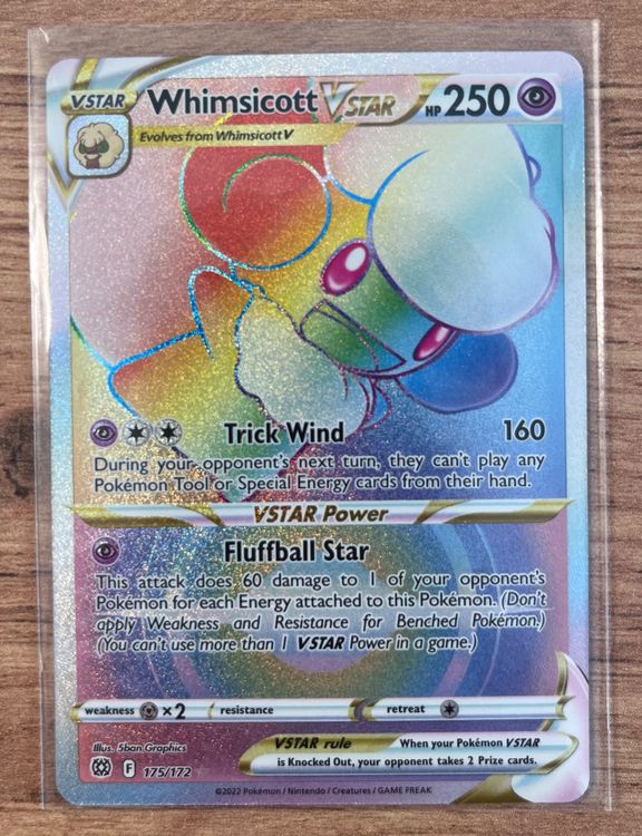 Whimsicott VSTAR RAINBOW 175/172 Pokemon Brilliant Stars | Kaufen auf ...