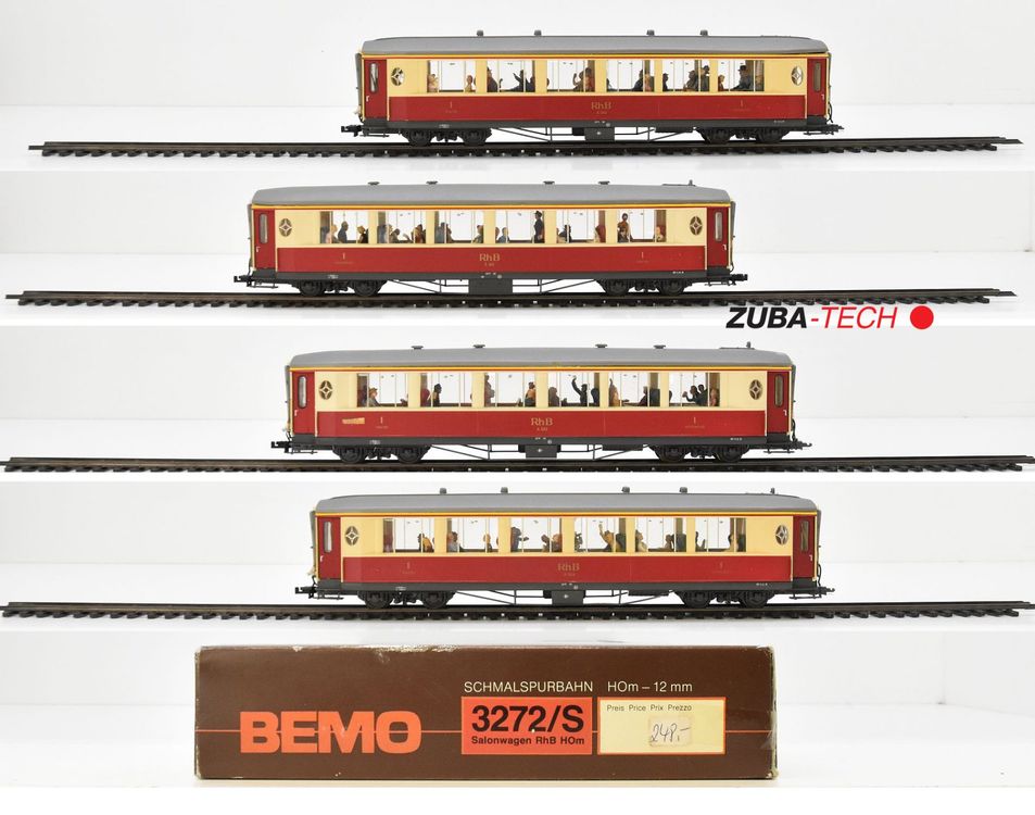 Bemo 3272/S Salonwagen-Set 4tlg. RhB H0m GS mit OVP (Gebraucht) in St. Gallen für CHF 95 – mit ...