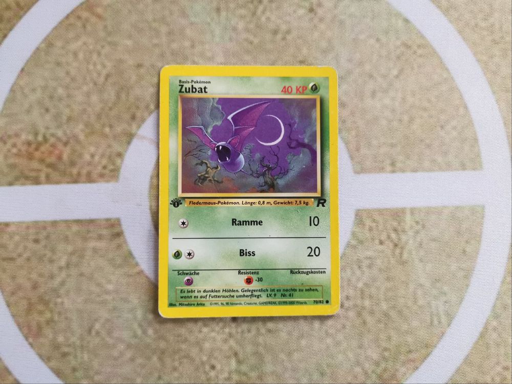 1st Edition Zubat Pokémon Karte Team Rocket 1999 - 2000 | Kaufen auf ...