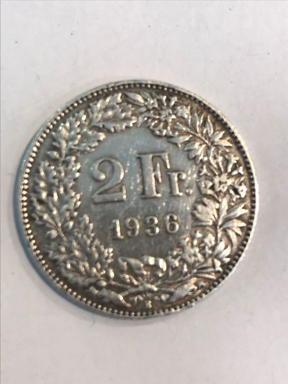 Alte silber 2 Franken 1936 | Kaufen auf Ricardo