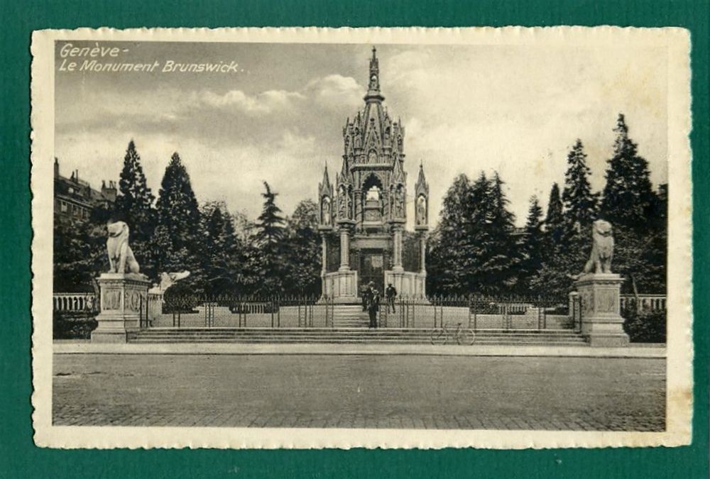 Genève, Le Monument Brunswick,ca.1930, belebt (Gebraucht) in Sargans für CHF 1 – mit Lieferung ...
