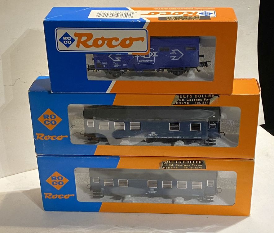 Roco 3 Bautrupp/Güter-Wagen: 46417, 44320A, 44321A in OVP (Gebraucht ...