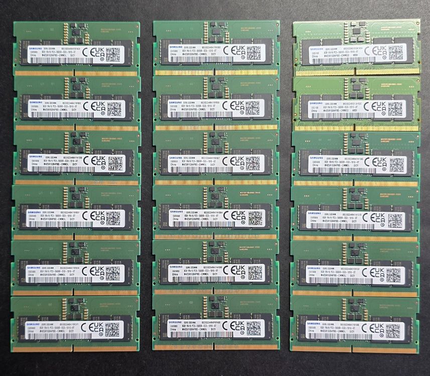Samsung DDR5 SO>DIMM 1x 8GB PC5 5600 Fabrikneu (Neu (gemäss ...