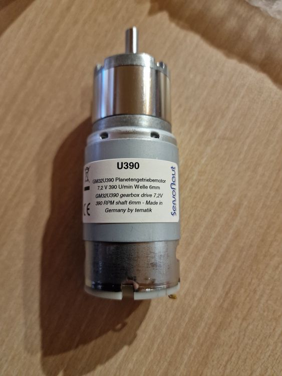 Servonaut Motor Getribemotor 7,2 V 390U/min Welle 6mm (Neu und ...